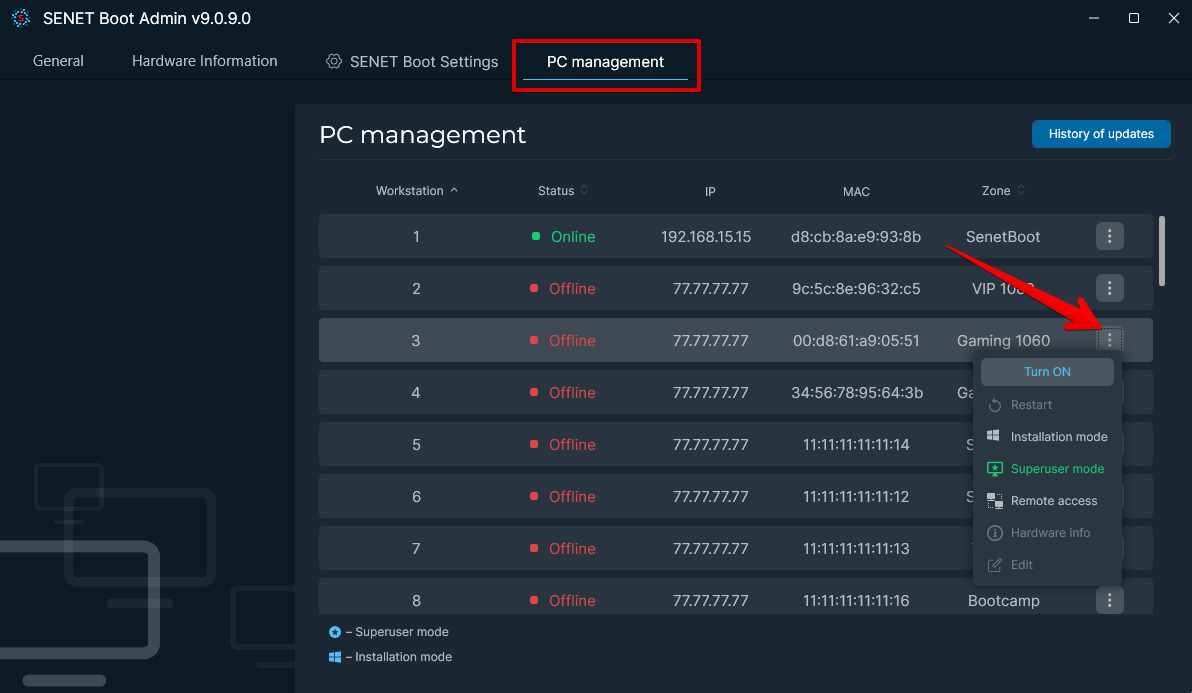 SENET Boot: version 9.0 – ENESTECH Software