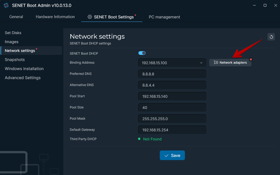 SENET Boot: version 10.0 – ENESTECH Software