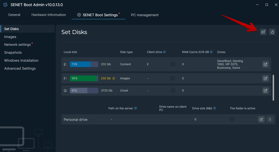 How to configure Ram Cache for SENET Boot? – ENESTECH Software