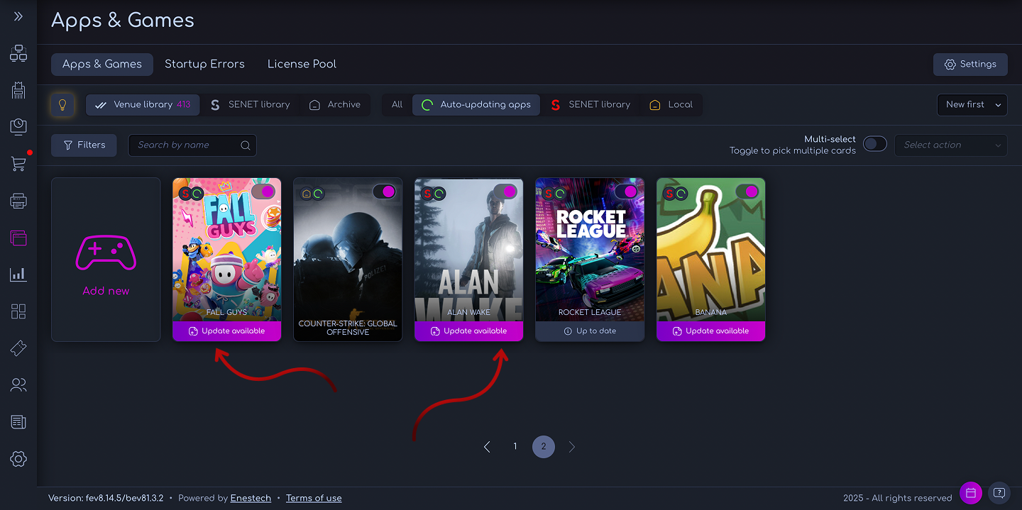 Apps & Games: General Settings – ENESTECH Software