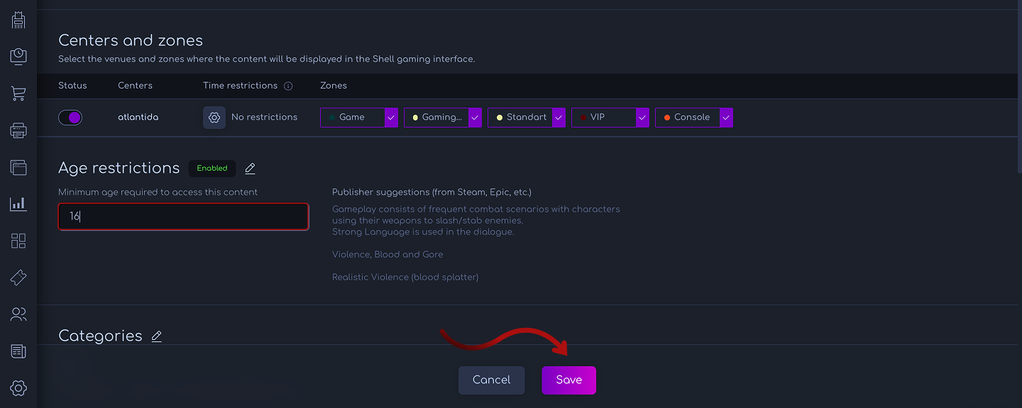 How to Set Up Age Restrictions – ENESTECH Software