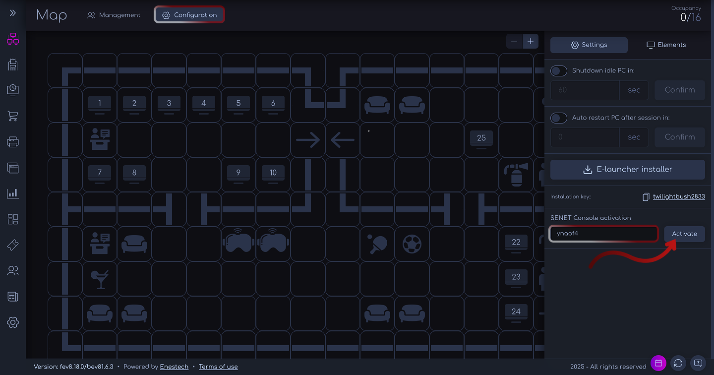 SENET Console: How to Manage Game Sessions – ENESTECH Software