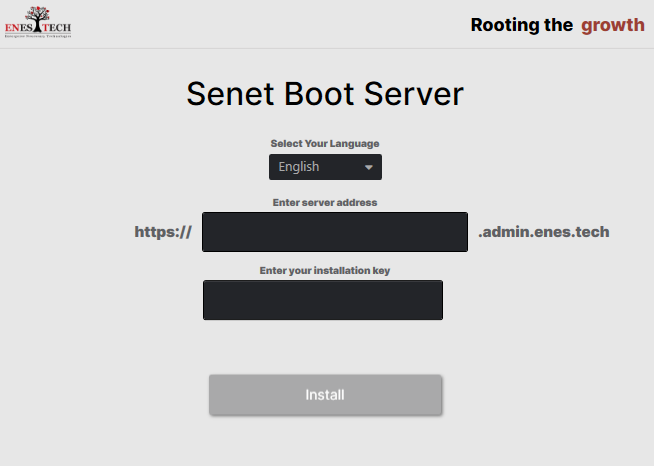 Paso 1. Instalar SENET Boot Server – ENESTECH Software