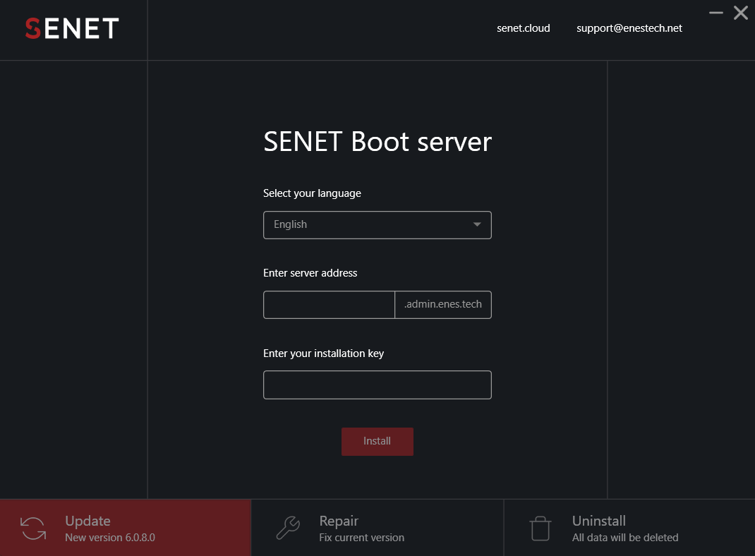 SENET Boot: version 6.0 – ENESTECH Software