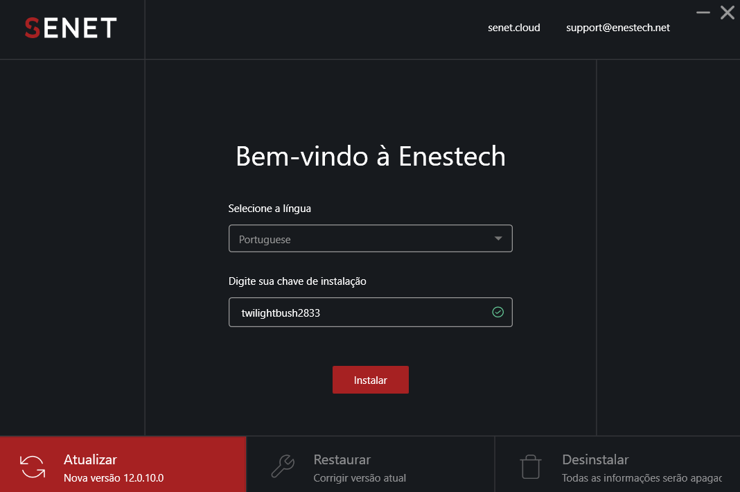SENET Boot: versão 6.0 – ENESTECH Software