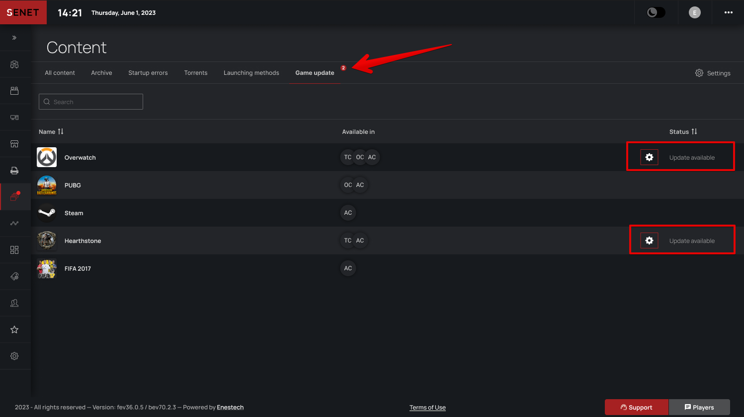 Version 76 – Windows update – ENESTECH Software